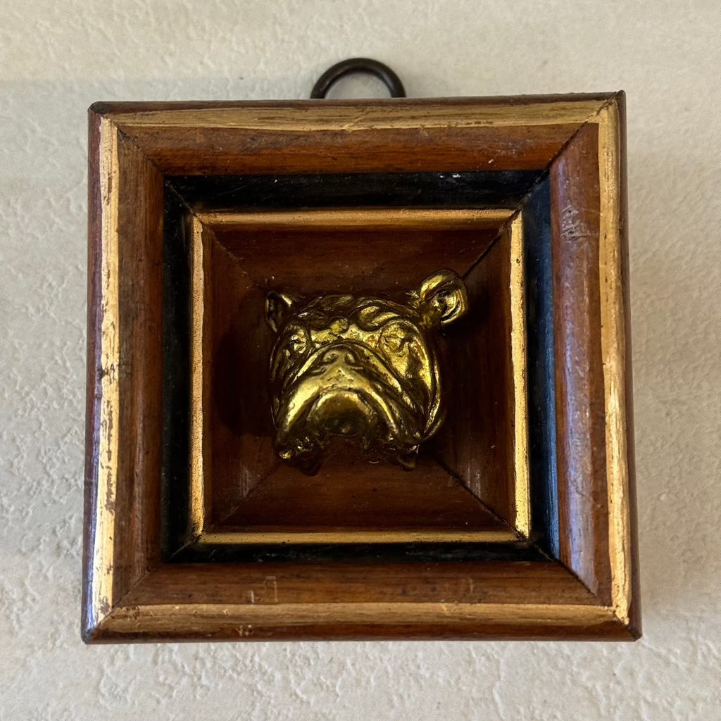 Trace Mayer "Wooden Frame with Bulldog" Museum Bee – B. Viz Design