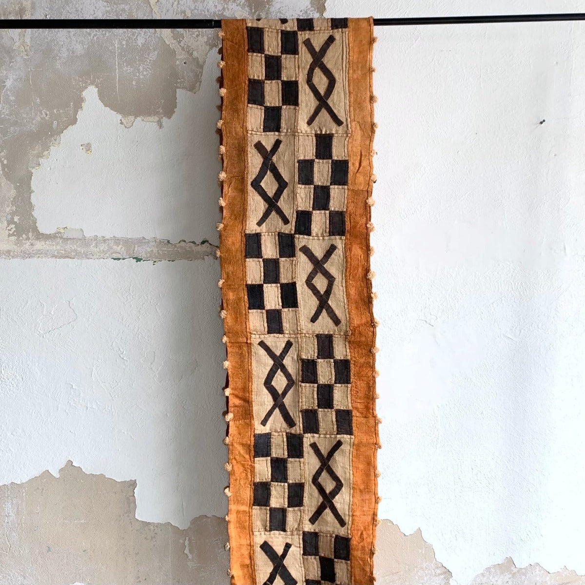 Handwoven Vintage Kuba Cloth (#5649 | 19 x 139") – B. Viz Design