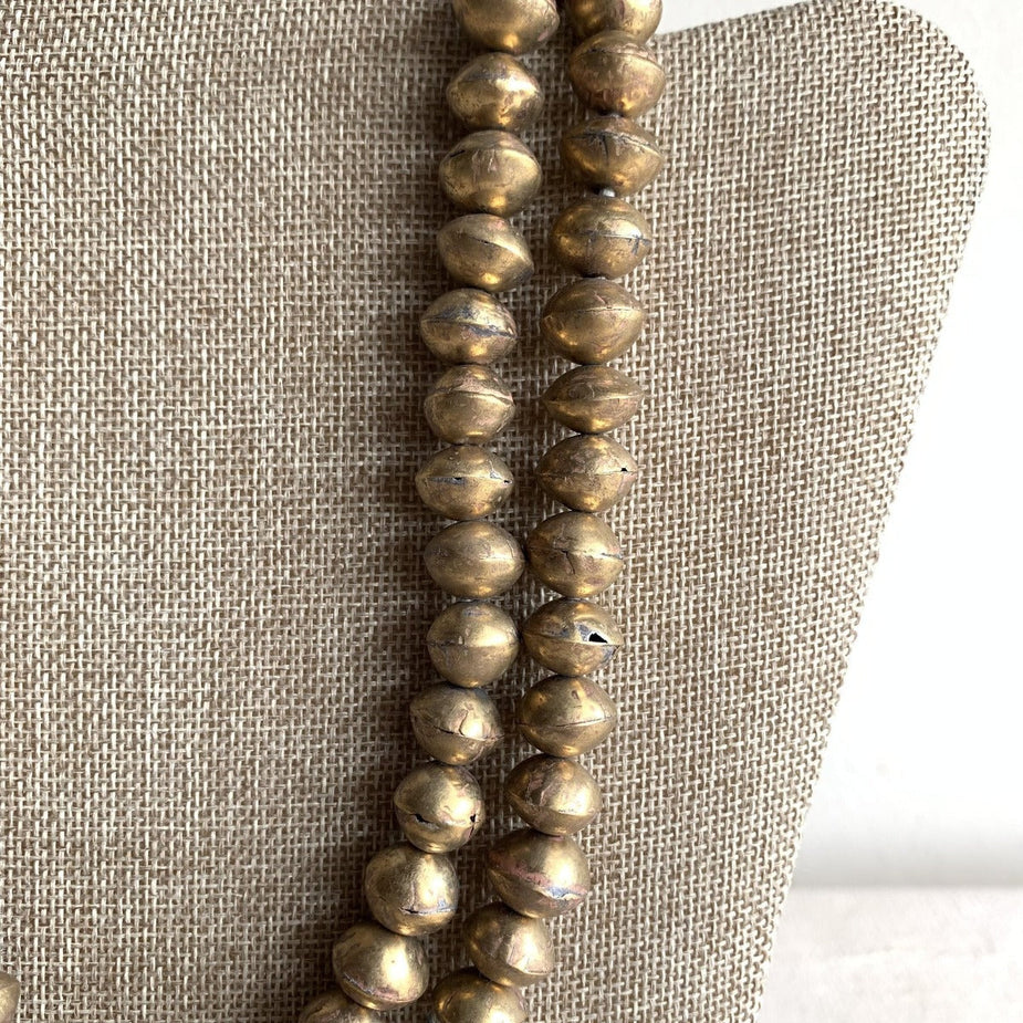 Malian Brass Beaded Necklace - 20" – B. Viz Design